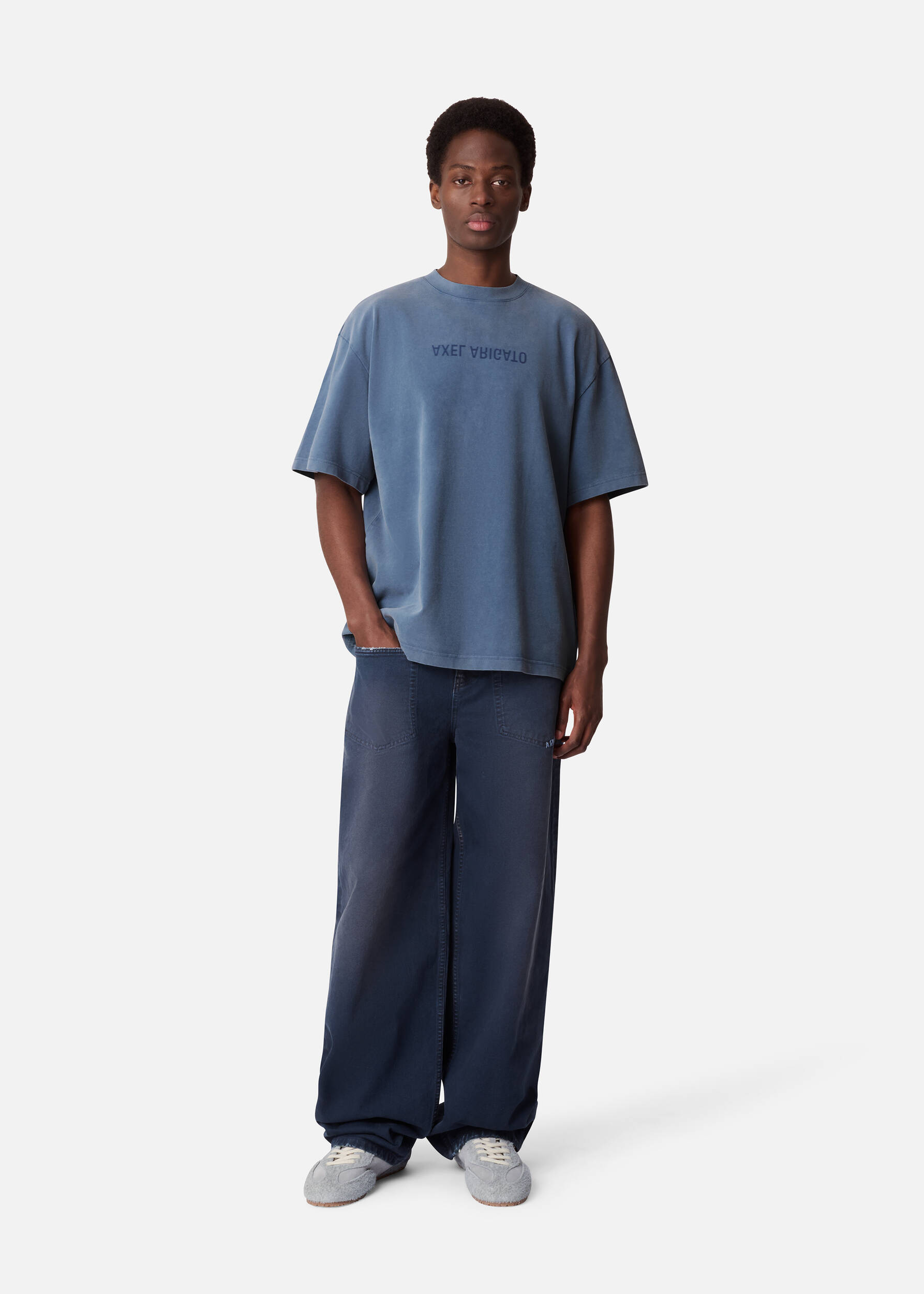 AXEL ARIGATO distort washed t-shirt